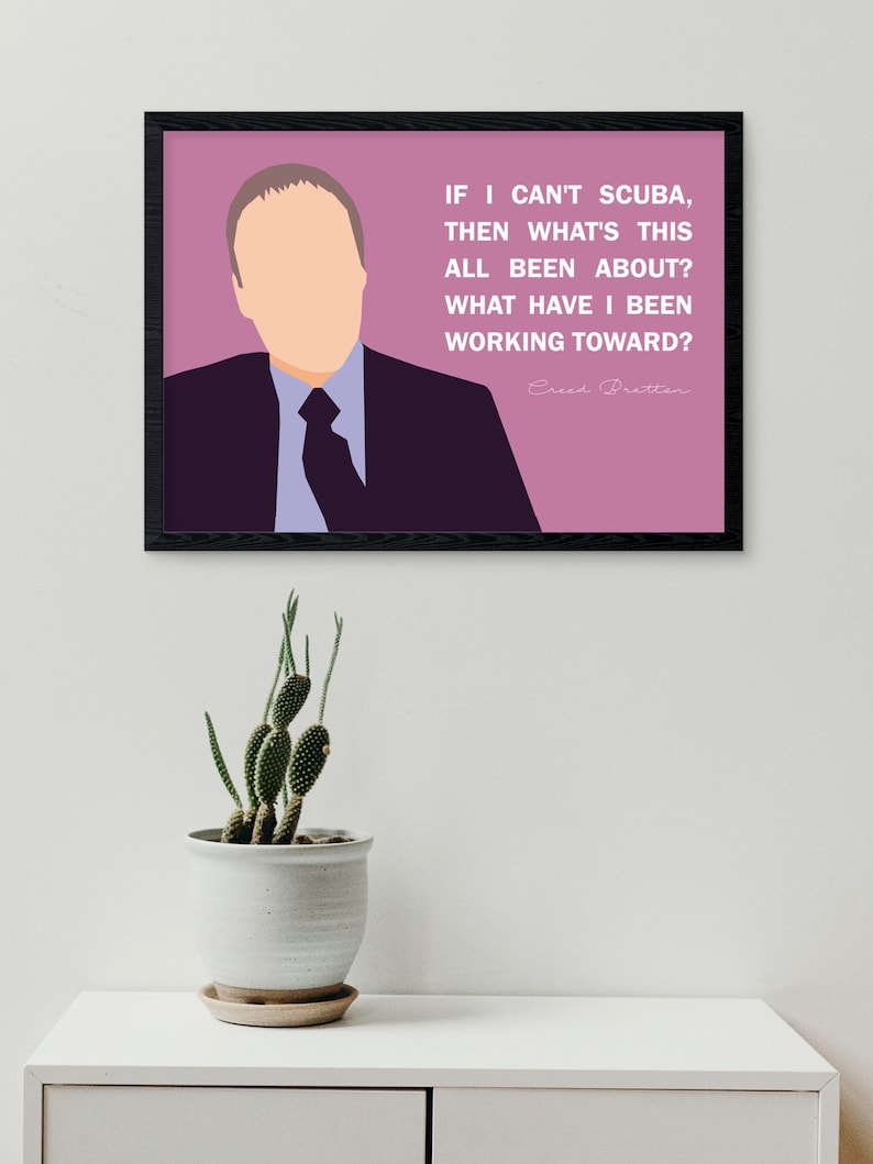Creed Bratton Scuba Quote, the Office TV Show - Etsy