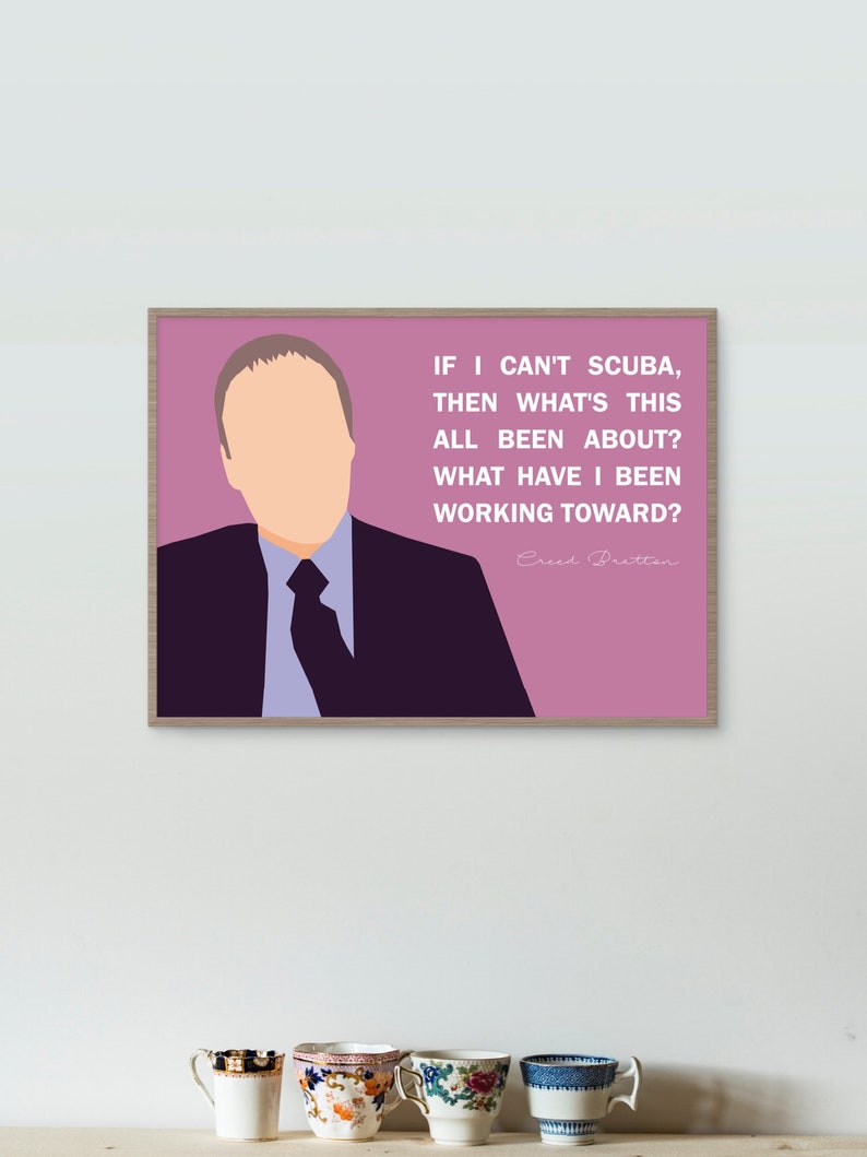 Creed Bratton Scuba Quote, the Office TV Show - Etsy