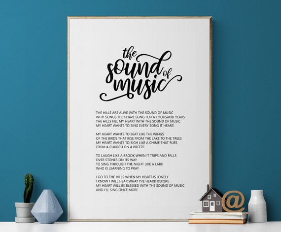 The Sound of Music Song Lyrics - Etsy