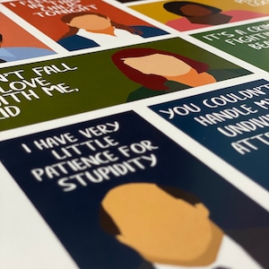The Office TV Show Characters Printable Poster With Quotes - Etsy