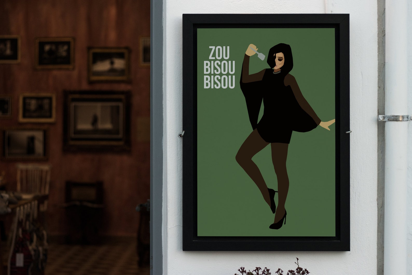 Zou Bisou Bisou - Mad Men Art Print, Megan Draper Singing Poster - Etsy