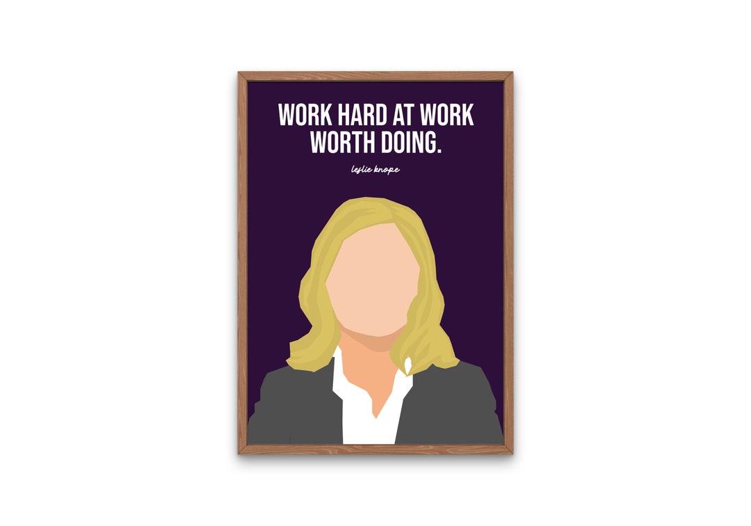 Leslie Knope Inspirational Poster | All the Strengths Quote - Etsy