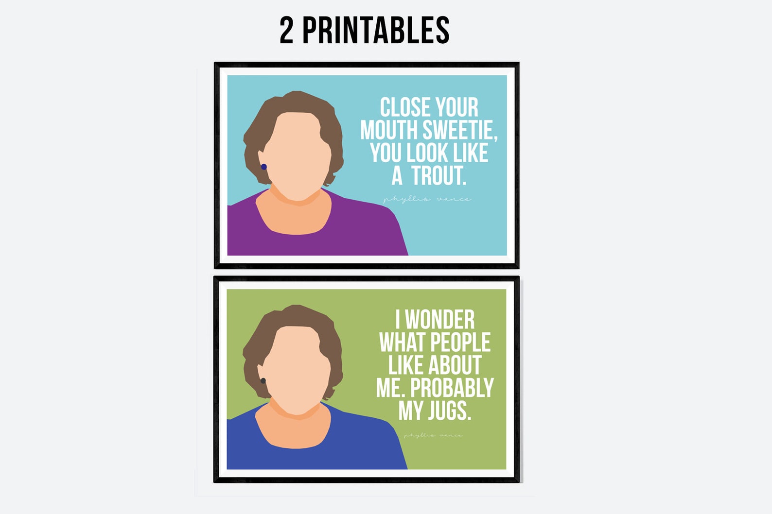 Phyllis Vance Quote the Office TV Show Printable Art Posters - Etsy ...