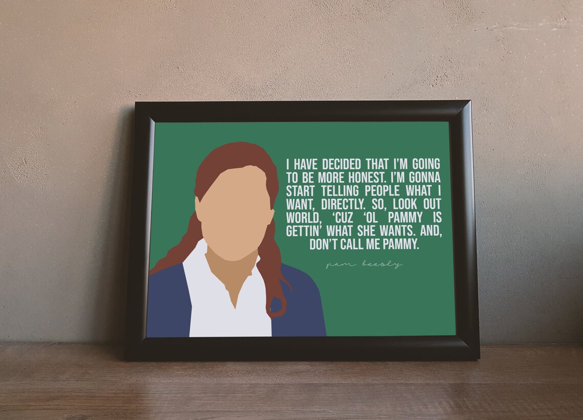 Pam Beesly Quote Don't Call Me Pammy The Office TV | Etsy