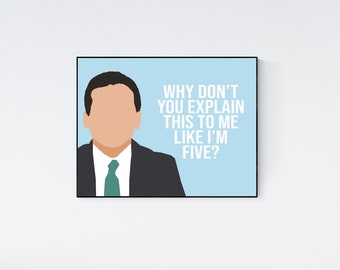 Michael Scott Quote why Don't You Explain This to | Etsy