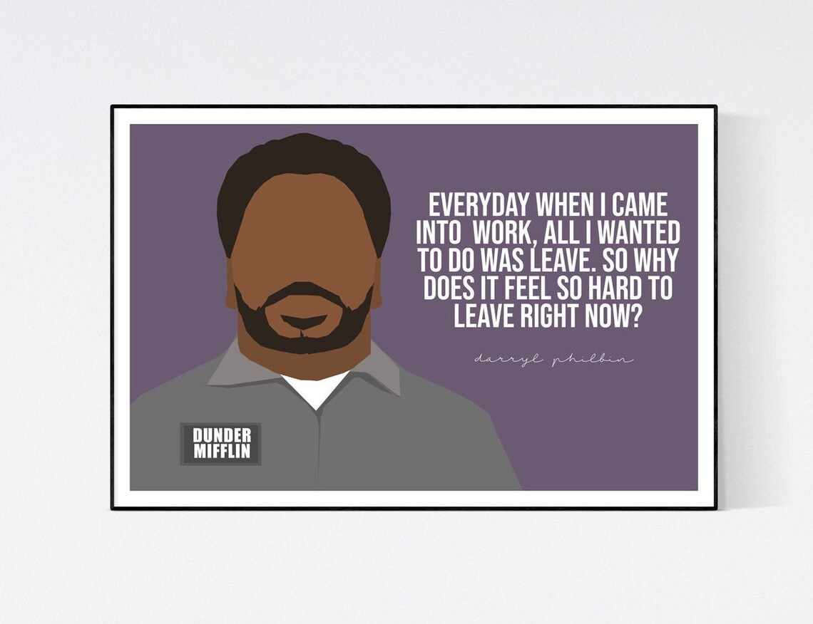 The Office TV Show, Darryl Philbin Quote, Printable Art, the Office ...