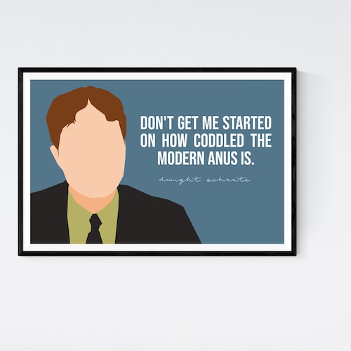 Dwight Schrute Quote Poster The Office Tv Show Quotes The Etsy
