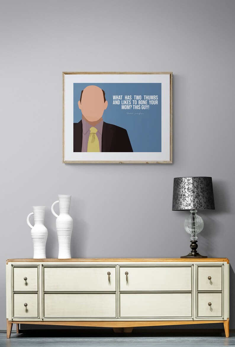 Todd Packer What Has Two Thumbs Quote the Office TV Show | Etsy