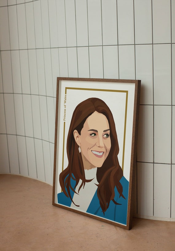 Princess of Wales Kate Middleton Art Print - Etsy