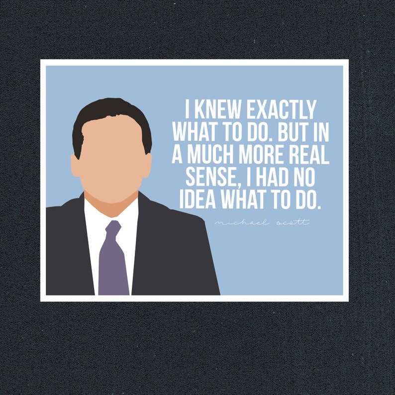 The Office TV Show, Michael Scott Quote, Stress Relief Printable - Etsy