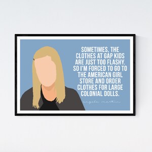 Angela Martin Quote, the Office TV Show Fan Gift, American Girl Clothes ...