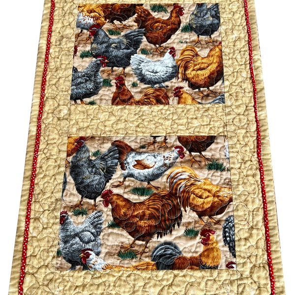 Rooster Table Runner - Etsy