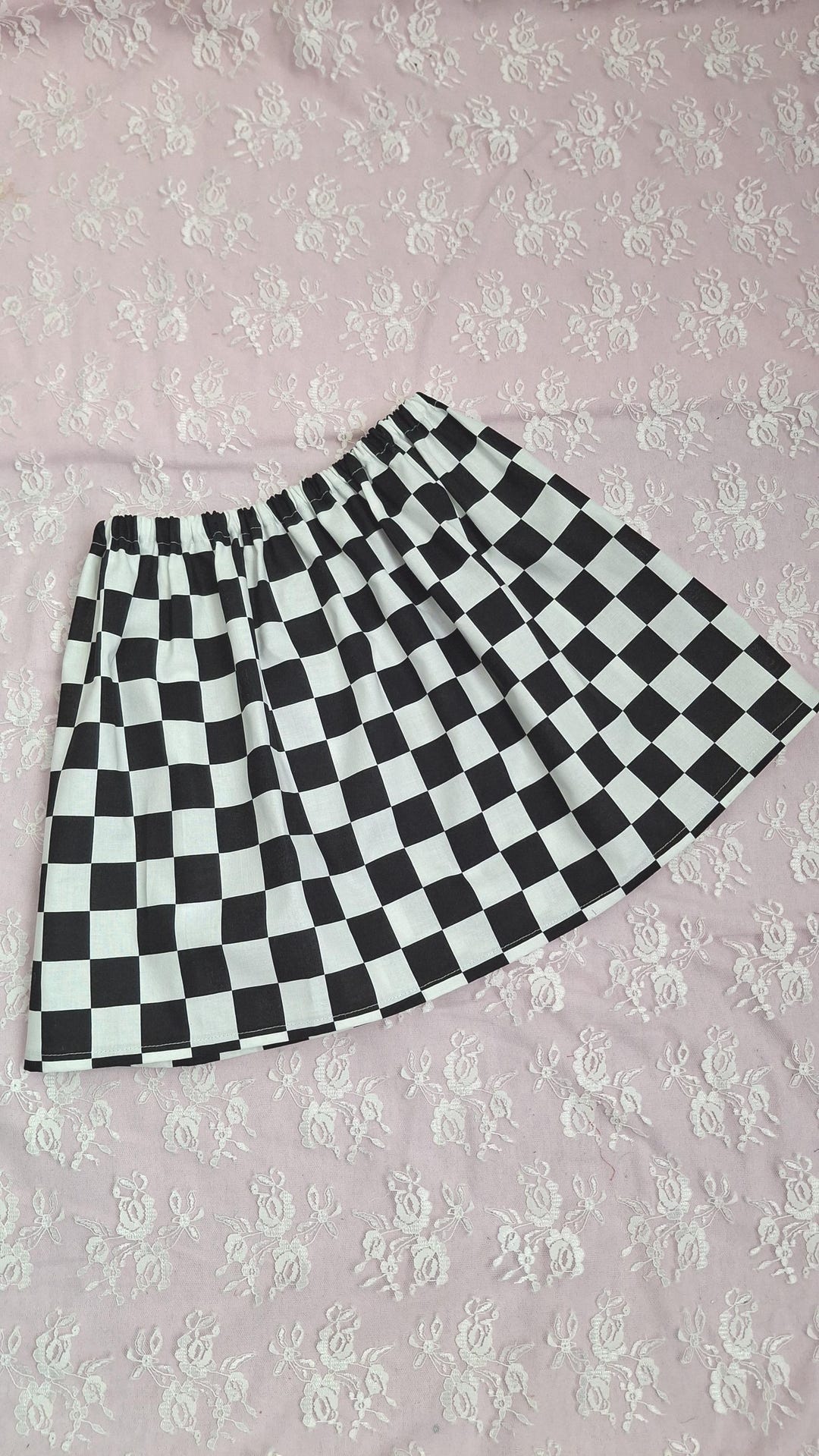 CAR RACING SKIRT Black and White Check Skirt and Tees Perfect for Any ...