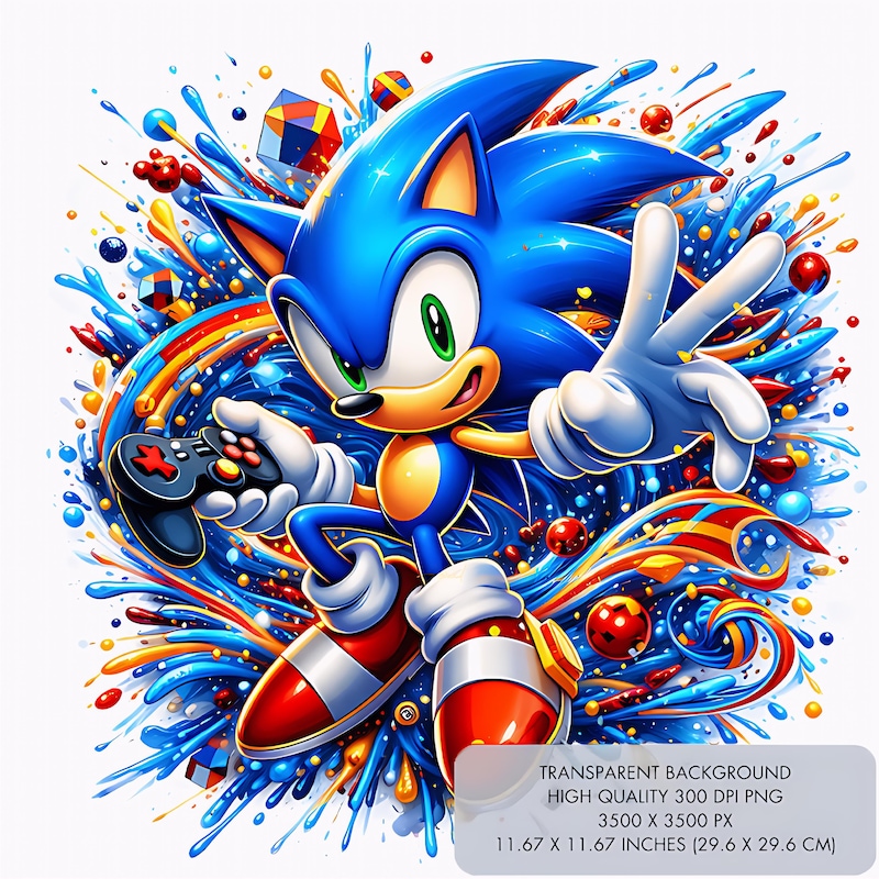 Sonic Dtf Design - Etsy