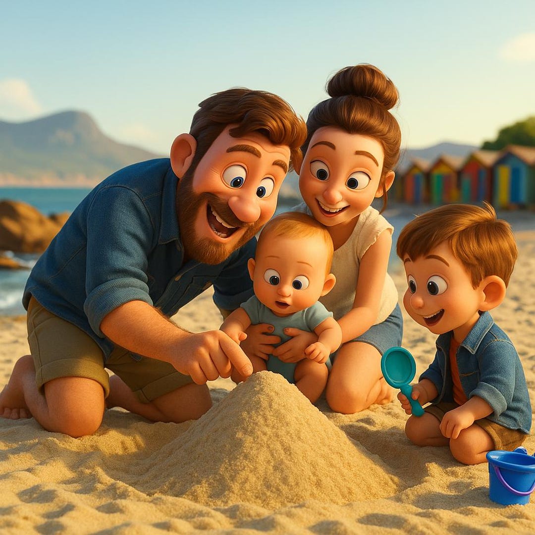 Custom Pixar-inspired Digital Portrait – Transform Your Photo Into a ...