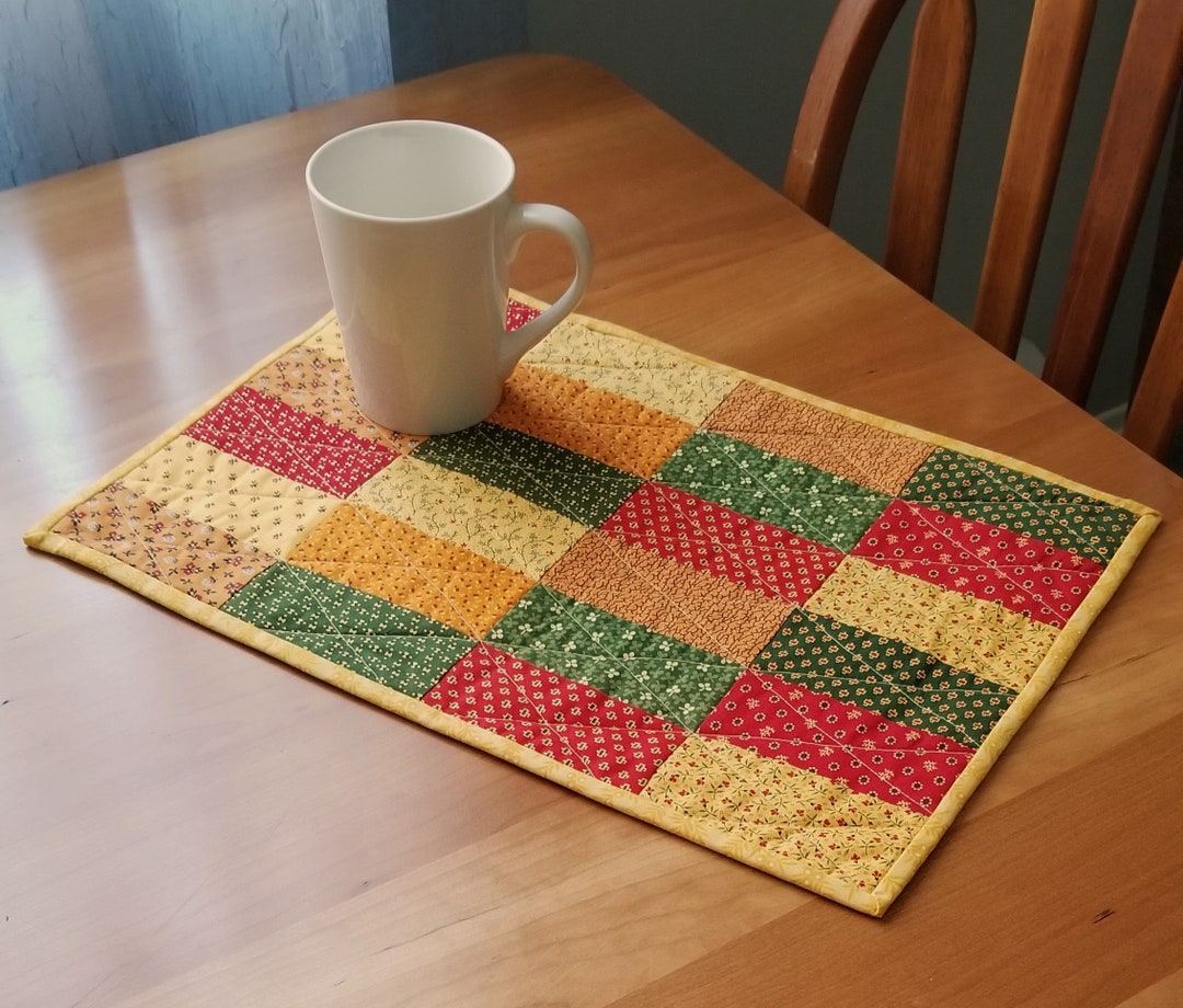 Tuscany Villa Quilted Table Runner - Large Quilted Placemat - Etsy