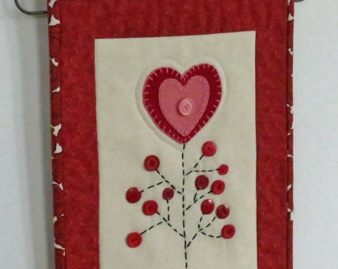 PDF Tree of Love E-pattern Valentine Quilted Wall Hanging Instant ...
