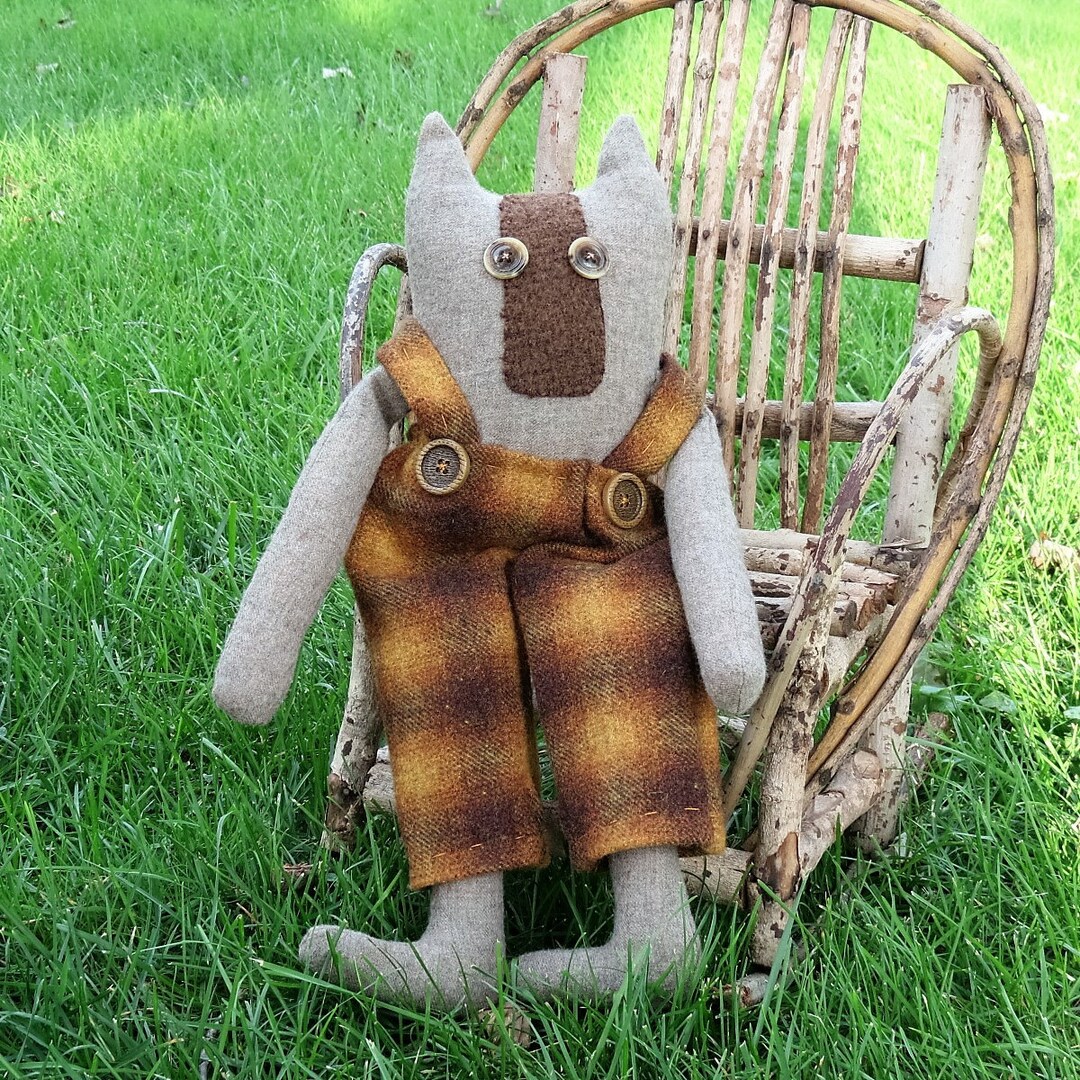 Palmer Puddy Cat Wool Cat Doll Handmade Cat Doll - Etsy
