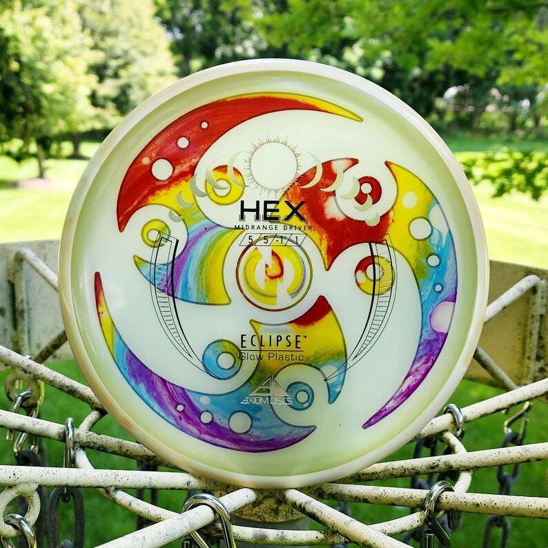 Axiom Eclipse Hex Midrange Driver W/ Flydro Design (dyed Disc Golf Disc ...