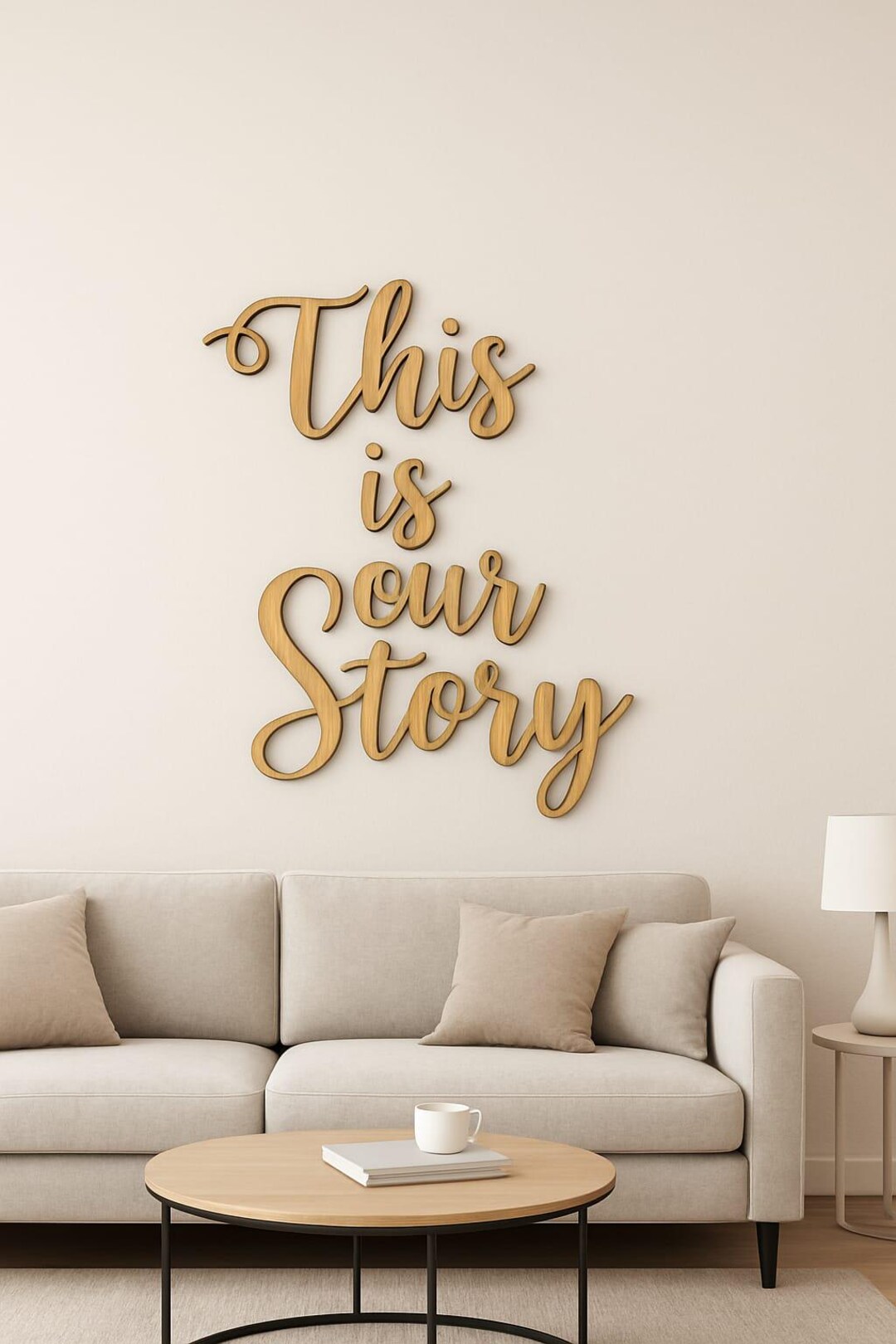 Personalised Wooden 'this is Our Story' Wall Sign - Rustic Home Decor ...