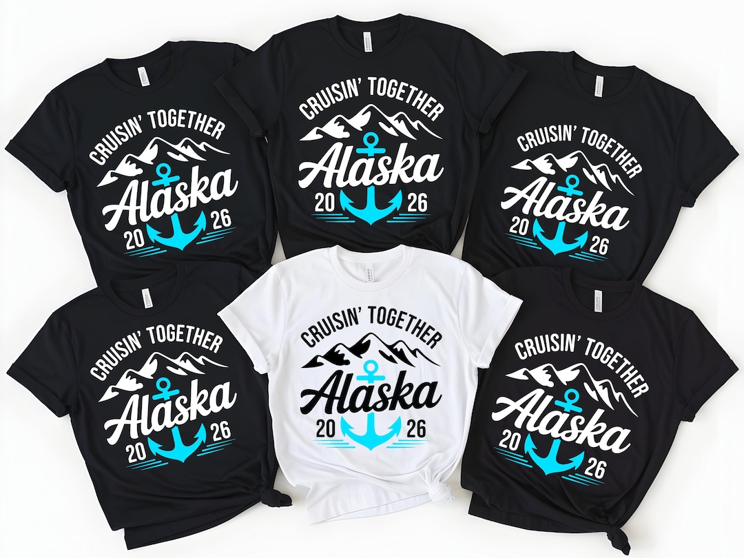 Custom Alaska 2026 Group Trip Shirt, Matching Family Vacation Tee ...