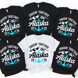 Custom Alaska 2026 Group Trip Shirt, Matching Family Vacation Tee ...