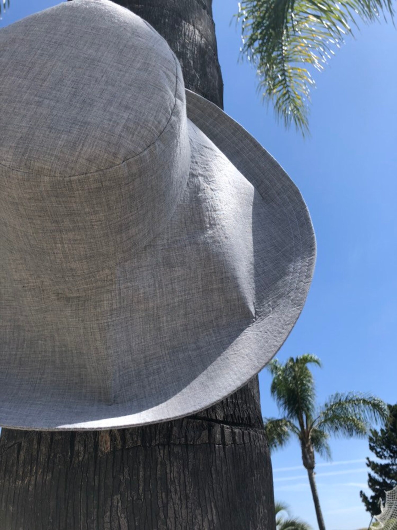 Light Grey Wide Brim Sun Hat Custom Hat Hat for Small to - Etsy