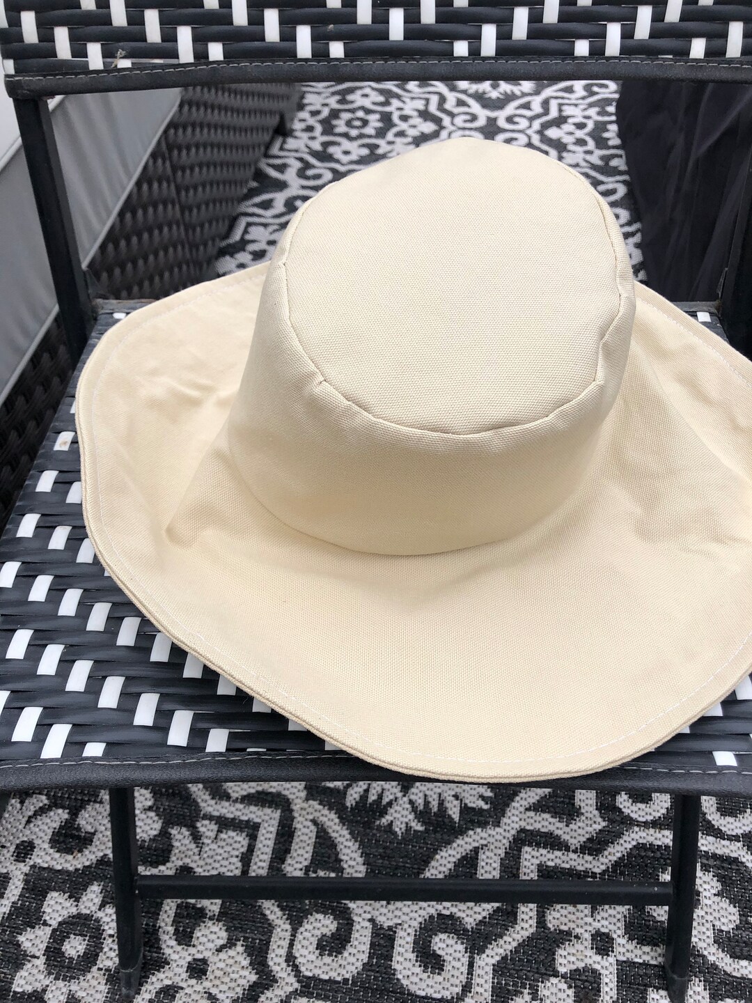 Tan Wide Brim Hat, Pick Your Size, Foldable Hat, Travel Sun Hat by ...