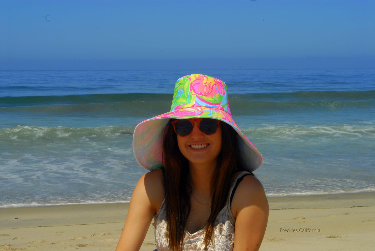 Neon Fashion Wide Brim Hat Floral Sunhat Big Beach Sun Hat - Etsy