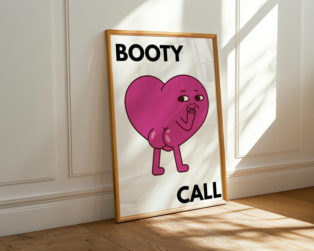 Póster imprimible de meme de corazón descarado, arte humorístico para ...