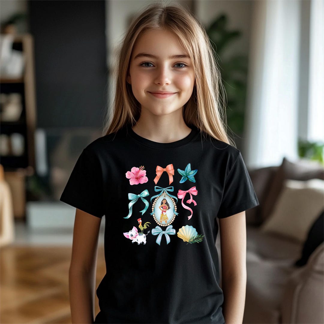 Disney Princess Moana Shirt, Disney Princess Gift, Kids Moana Shirt ...