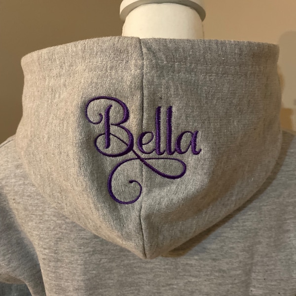 Embroidered Hoodie - Etsy