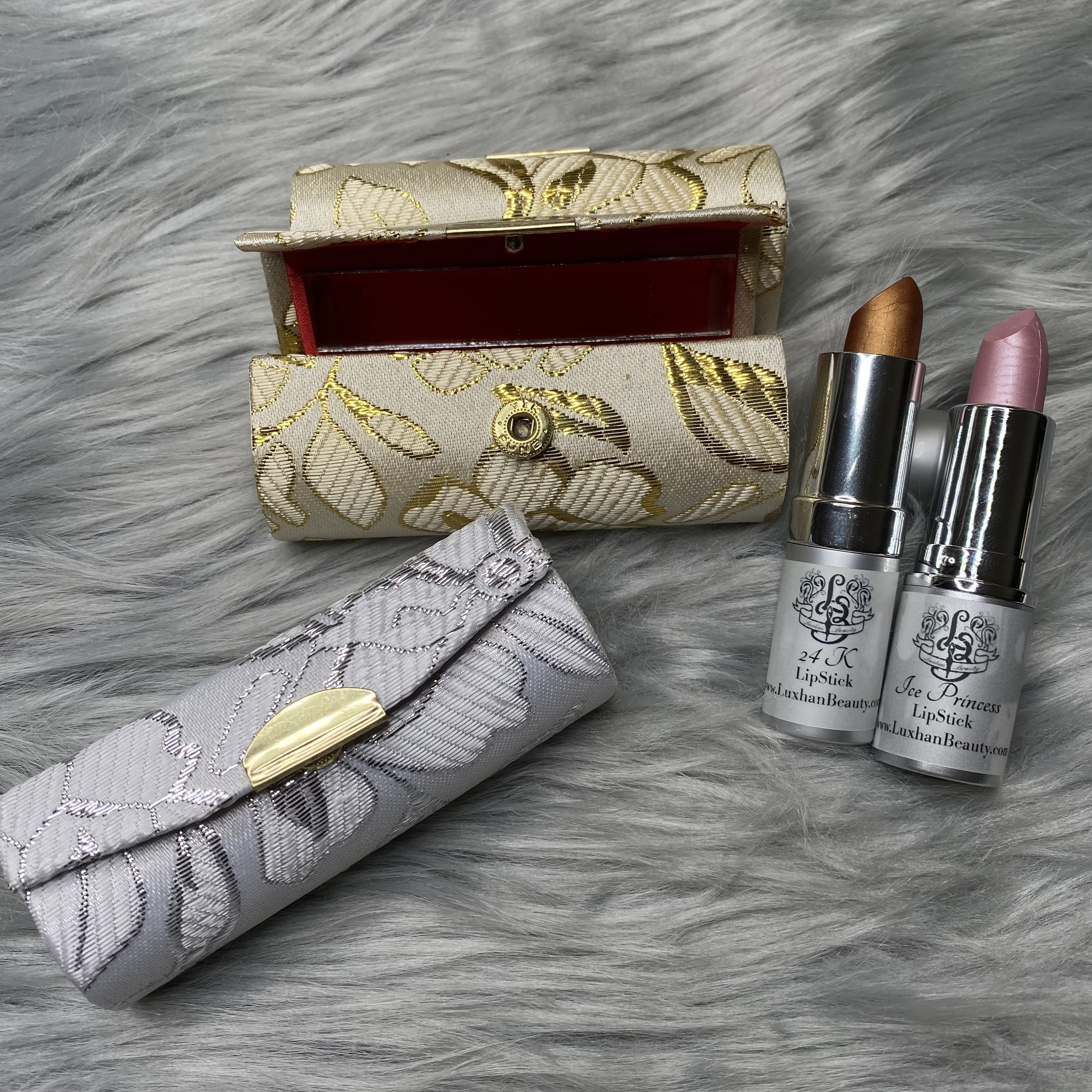 Lipstick Holder Case With Mirror Gold - Etsy