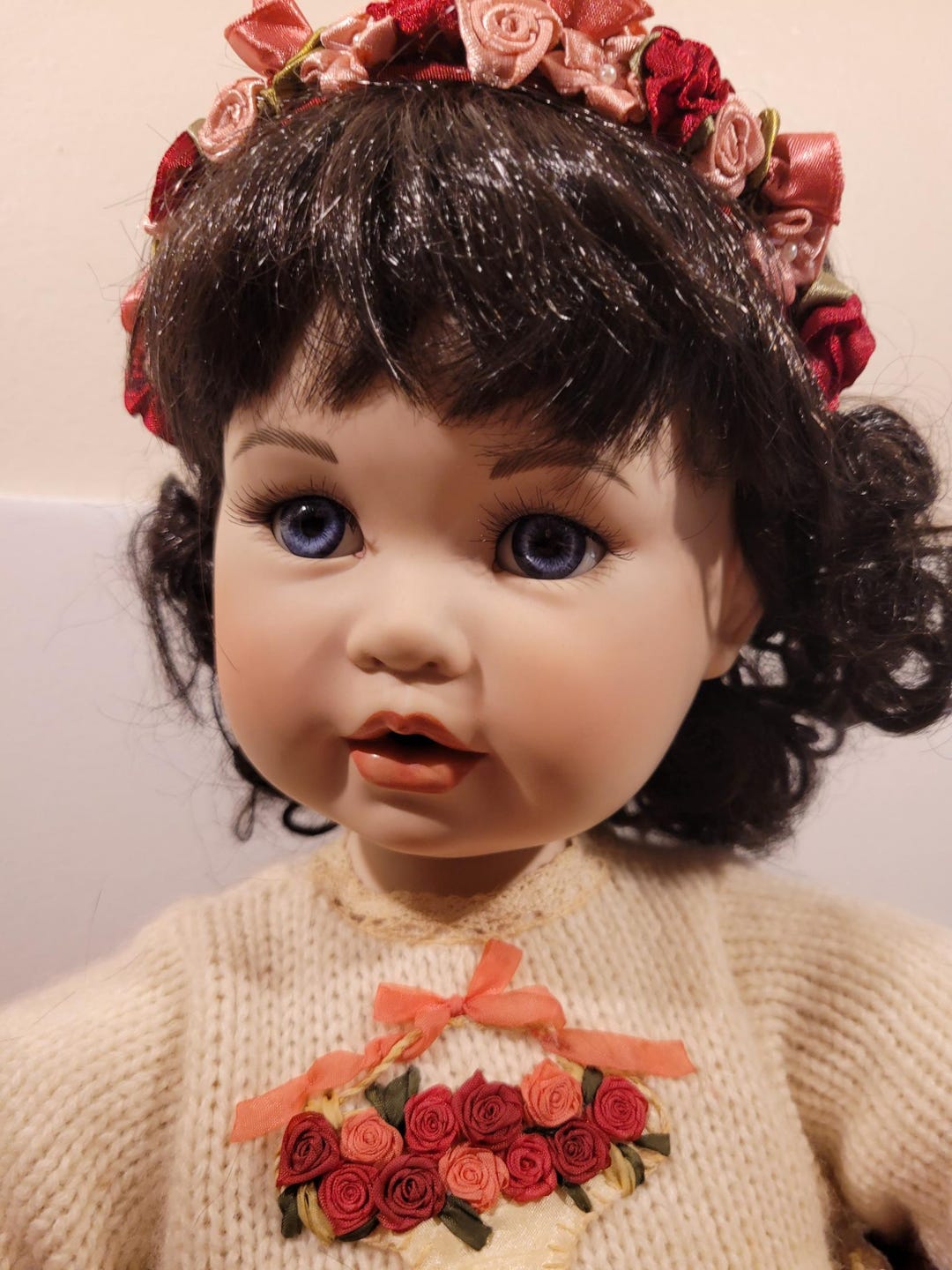 Marie Osmond ‘susie Rose Bouquet’ Collectible Porcelain Doll C15804 ...