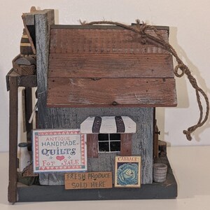 Old Fashioned ‘general Store’ Birdhouse | Rustic Wooden Bird Nesting ...