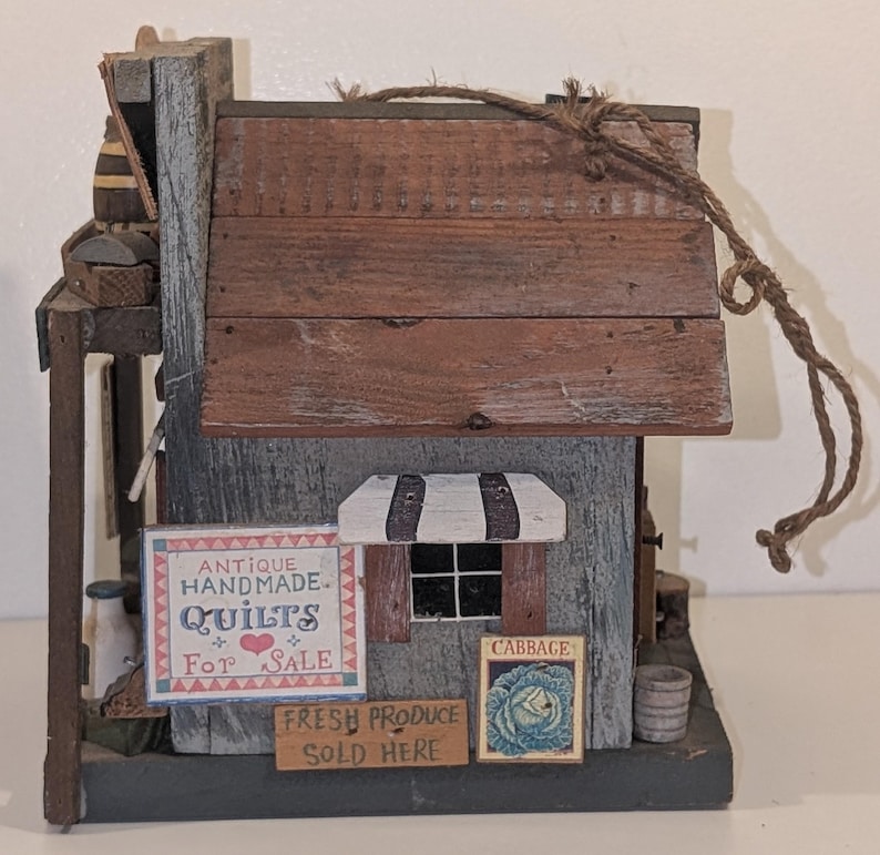 Old Fashioned ‘general Store’ Birdhouse | Rustic Wooden Bird Nesting ...