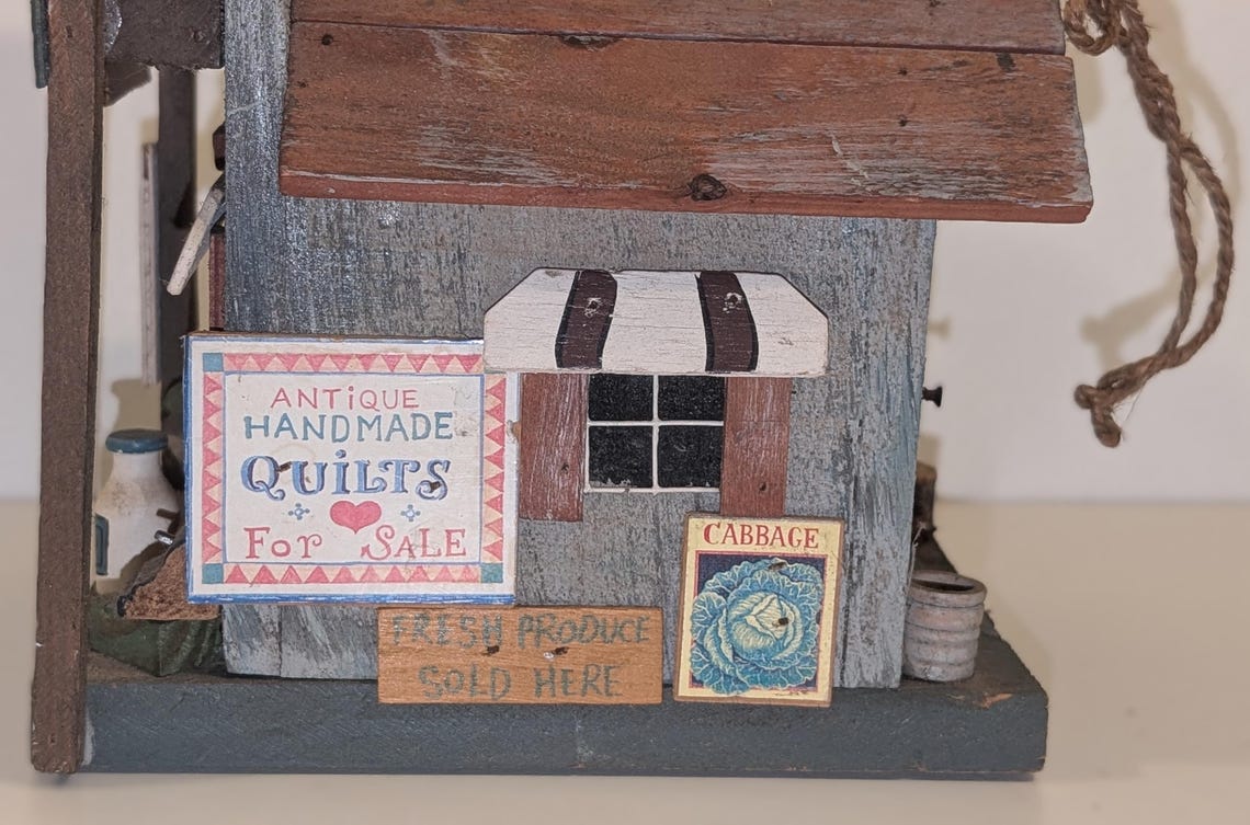 Old Fashioned ‘general Store’ Birdhouse | Rustic Wooden Bird Nesting ...