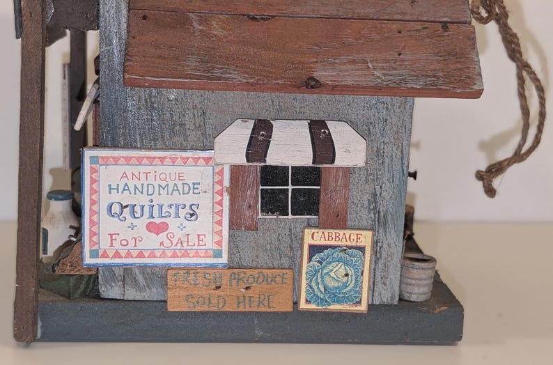 Old Fashioned ‘general Store’ Birdhouse | Rustic Wooden Bird Nesting ...