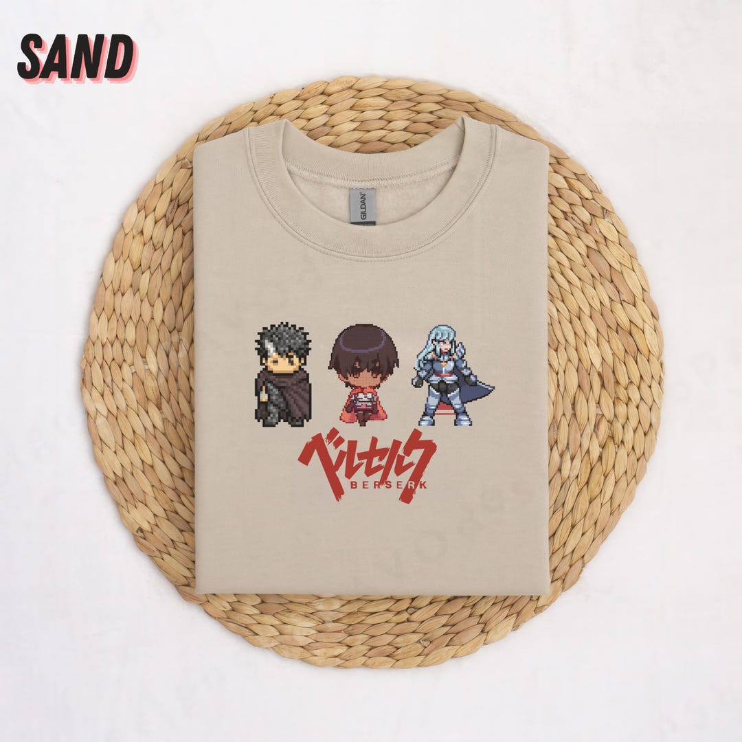 Bersrek Pixelated Vintage Shirt | Anime Merch | Berserk Guts Tshirt ...