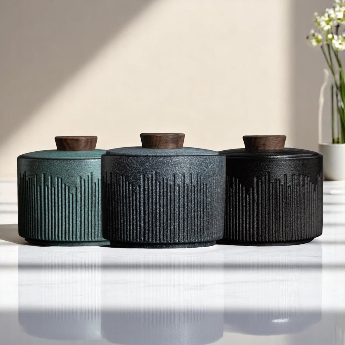 Handmade Japanese Ceramic Storage Jar With Lid – Minimalist Tea ...