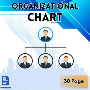 Professional Organization Chart – Microsoft Word Format (editable) - Etsy