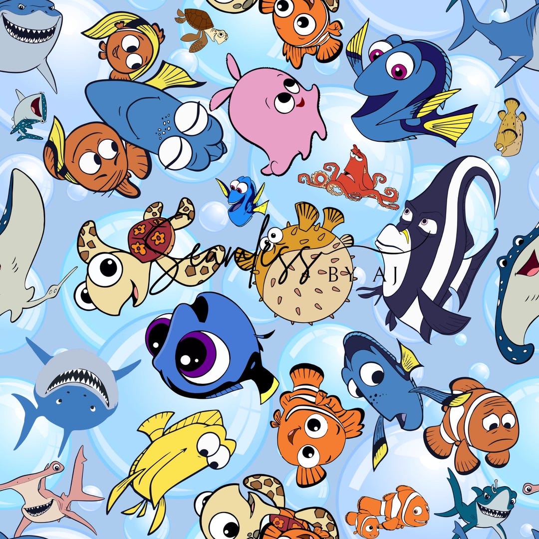 Cute Fish Seamless , Fish Pattern, Sublimation Fabric - Etsy