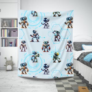 Robot Seamless Pattern: Robotics Fabric (digital Download) - Etsy