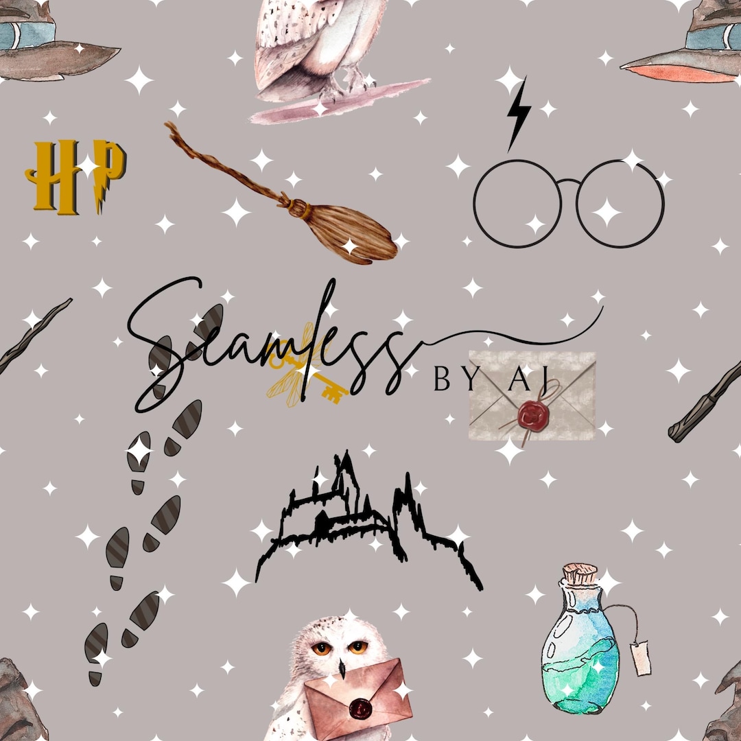 Harry Potter Seamless Pattern - Etsy