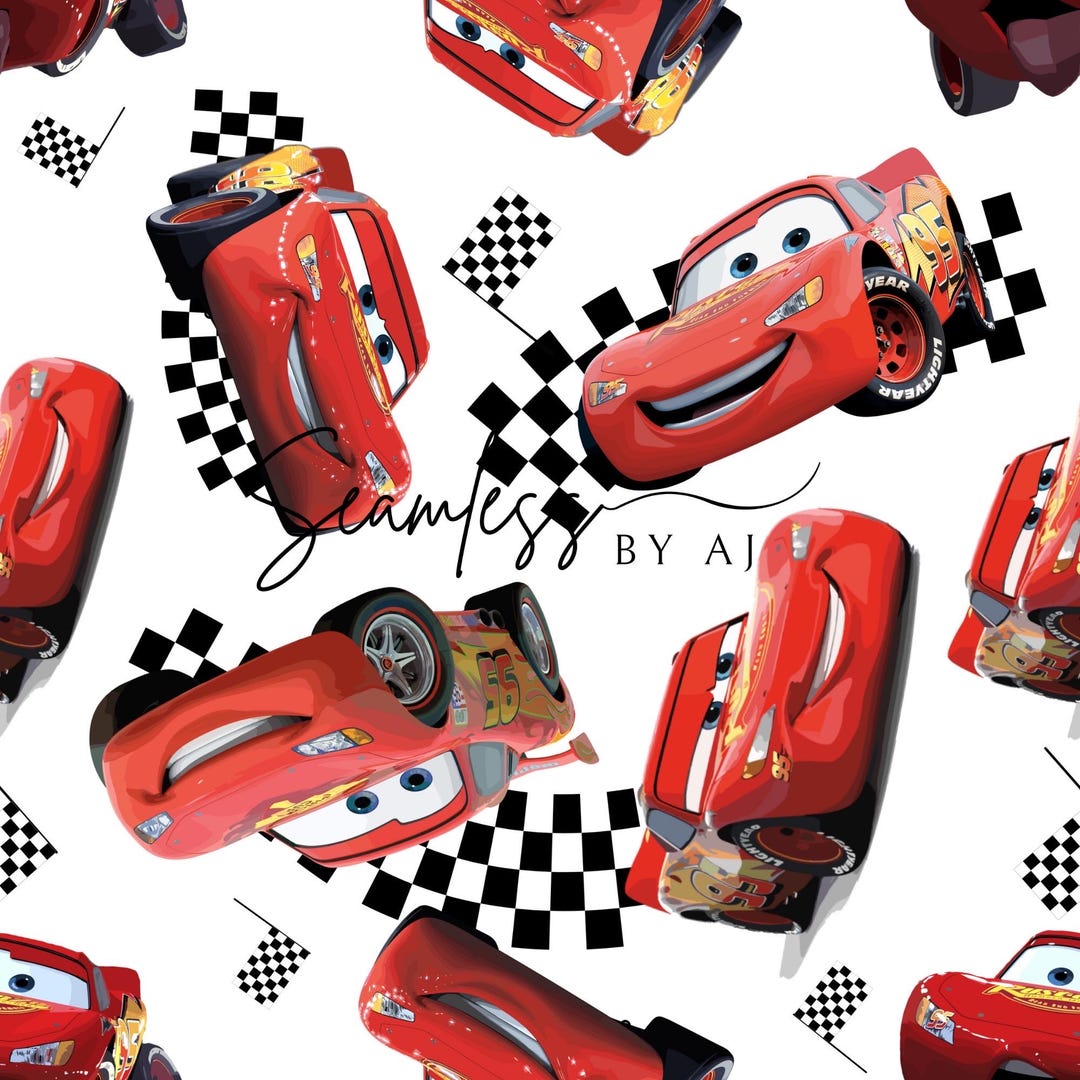 Car Seamless Fabric Pattern: Racing Design (digital Download) - Etsy UK