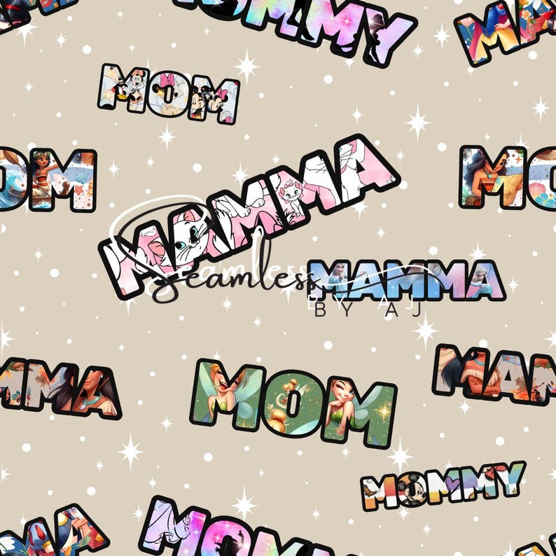 Patrón sin costuras del Día de la Madre - Etsy España