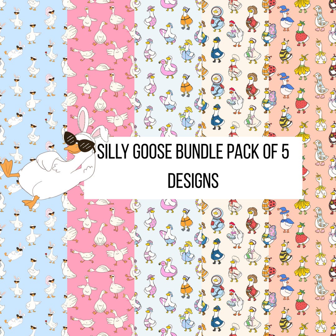 Silly Goose Seamless Bundle (digital Download) - Etsy