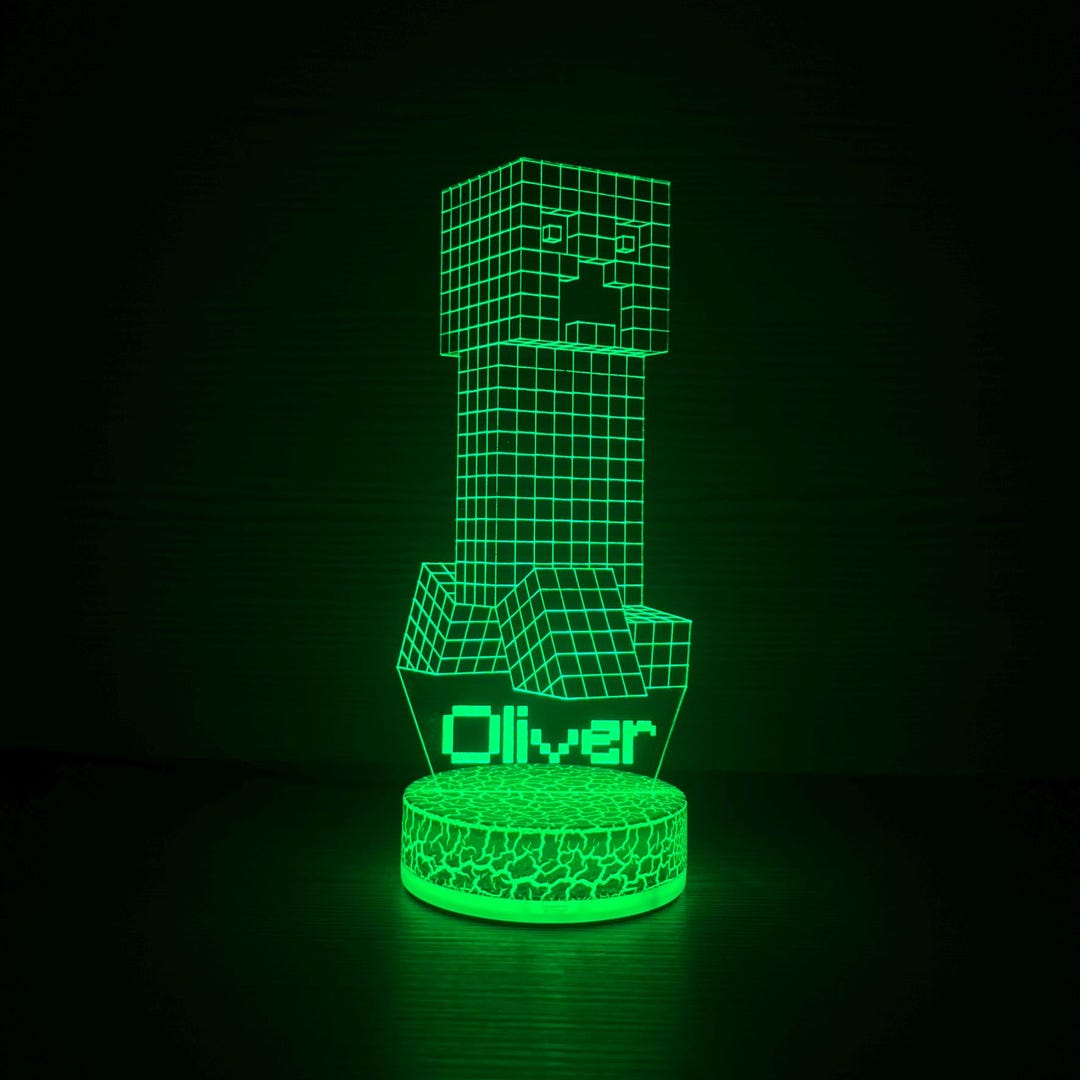 Minecraft Creeper Minecraft Lamp Minecraft Gift Gamer Gift Perfect ...