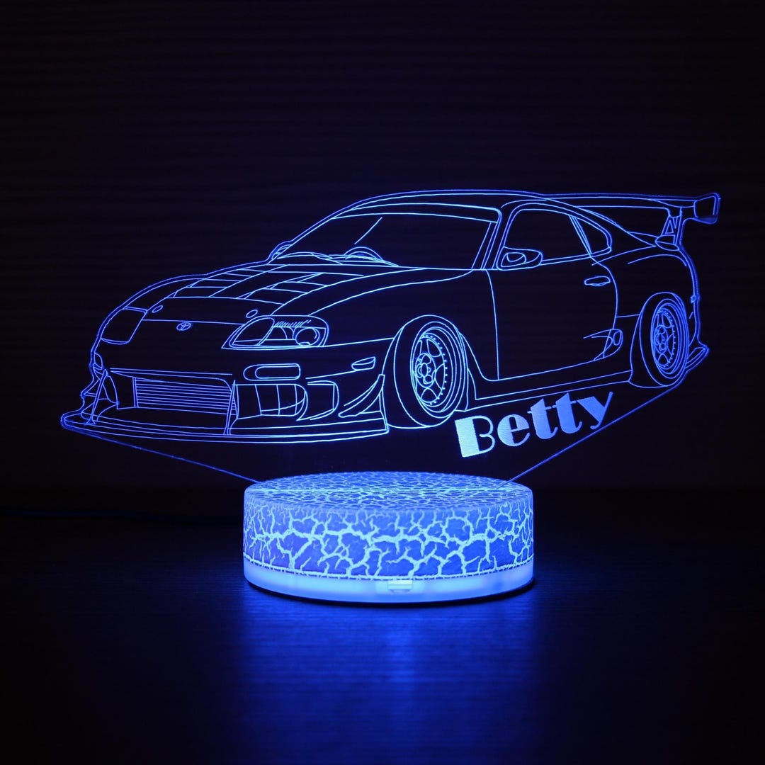 Toyota Supra MK4 Light Toyota Lamp Toyota Night Light Bedside Lamp 3D ...