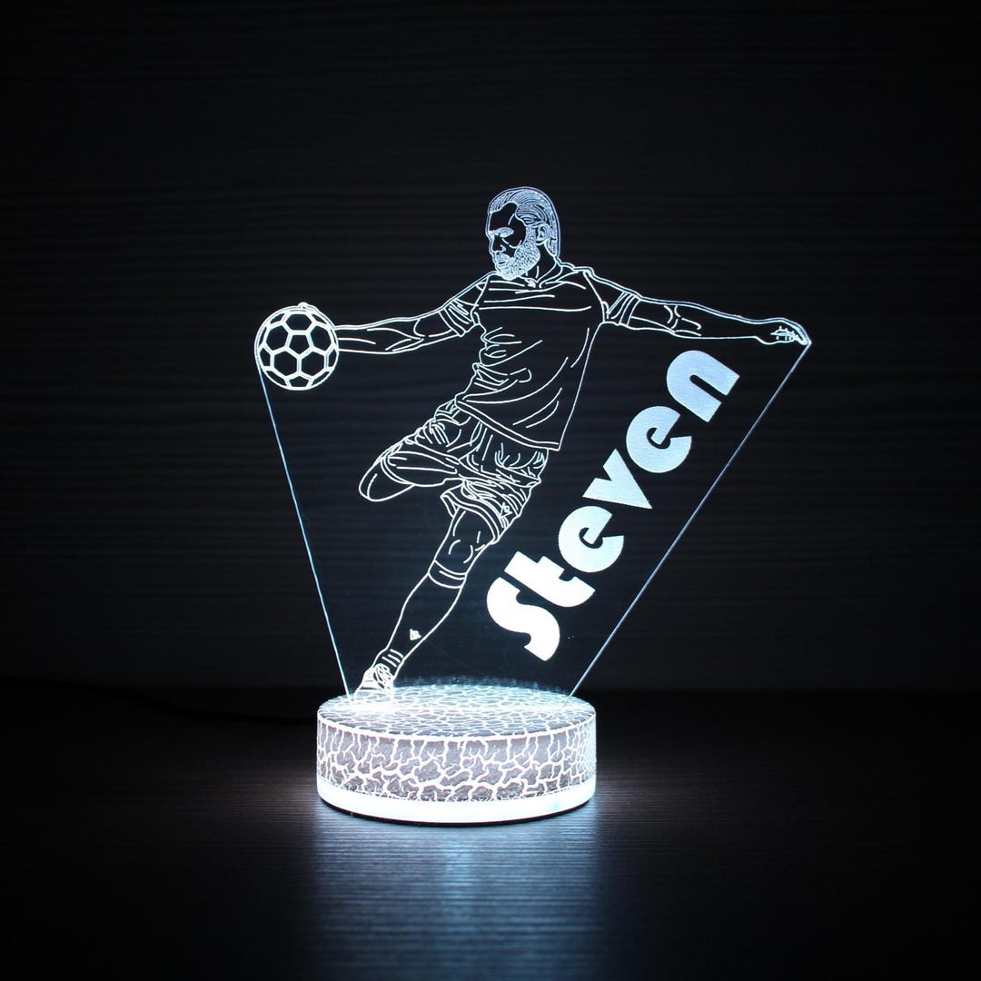 Soccer Player Gifts Ronaldo Mesi 3D Night Lamp Football 3D Night Light ...